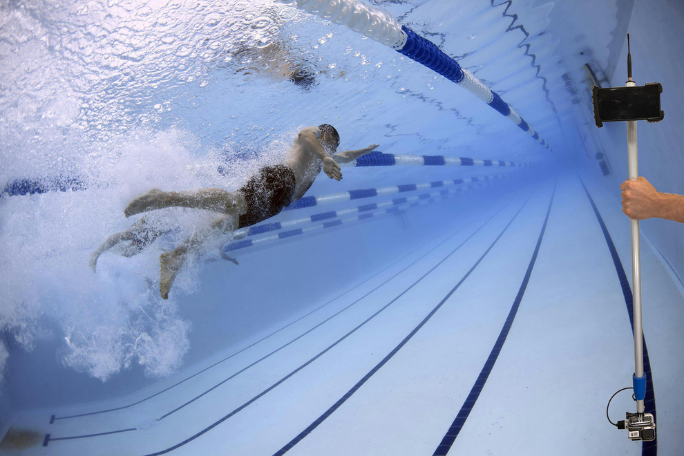 Dunder Swim Kit GoPro live feed underwater swimming coaching real time ...